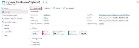 Tutorial Update Inventory Using Azure Portal And Topicssubscriptions Azure Service Bus
