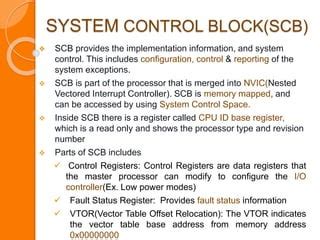 Presentation On SCB DEBUG RESET Of Arm Cortex Processor PPTX
