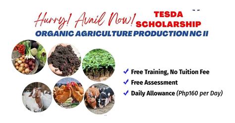 Tesda Organic Agriculture Production Nc Ii Scholarship ~ Tesda Online
