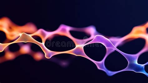 Abstract Neural Network Visualization Glowing Molecular Connections High Tech Digital Mesh