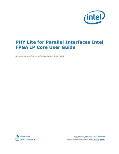 PDF Intel FPGA PHYLite For Parallel Interfaces IP Core User PDF FileInput Buffer Reference