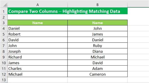 Compare Two Columns In Excel Ultimate Guide Acuity Training