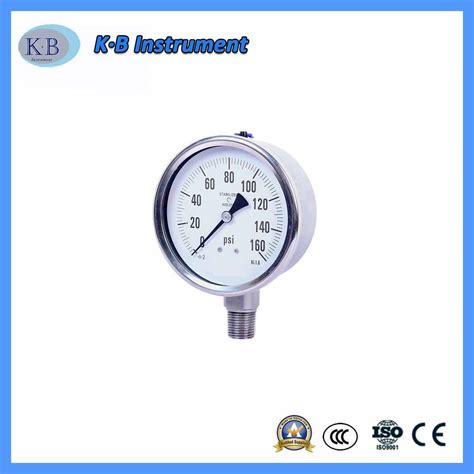 Stainless Steel Oil Filled Pressure Gauge Manometer China Meter And Vacuum Gauge
