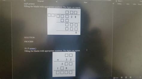 Solved Filling The Blanks With Appropriate Numbers The
