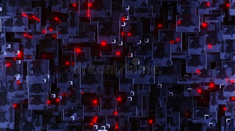 Tech Background Motion Graphic Of Flying Forward In Seamless Loop Stock Footage Video Of Light