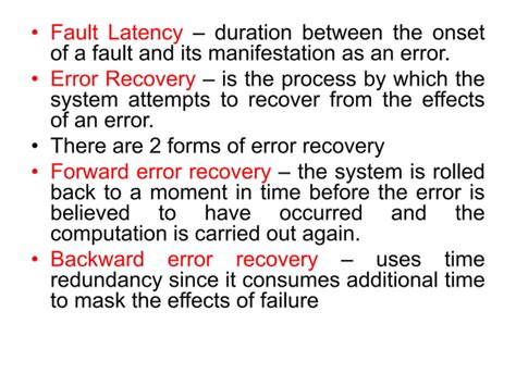 Fault Tolerance Techniques Pptx