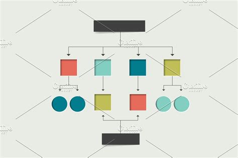 Flow Chart Scheme Pre Designed Illustrator Graphics ~ Creative Market
