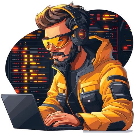 Devops Engineer Digital Marketer In A Tech Illustrated Flat Minimal Design Premium Ai