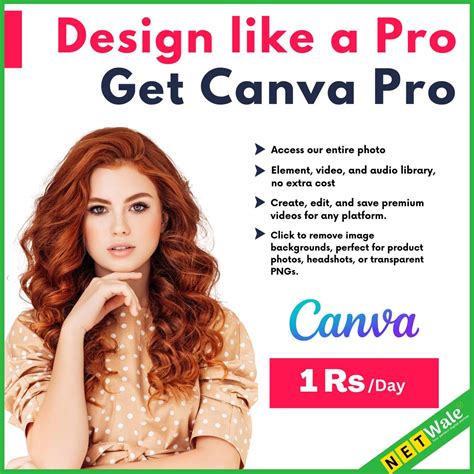 Canva Pro Video And Image Editing Software For 1 Rupeesday