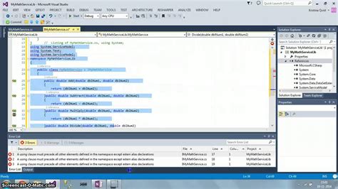 Creating A Self Hosted WCF Service YouTube
