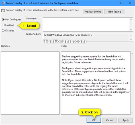 Enable Or Disable Search History In Windows 10 File Explorer Tutorials