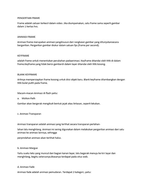 animasi frame by frame pdf