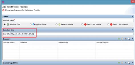 Selenium Grid Provar Documentation
