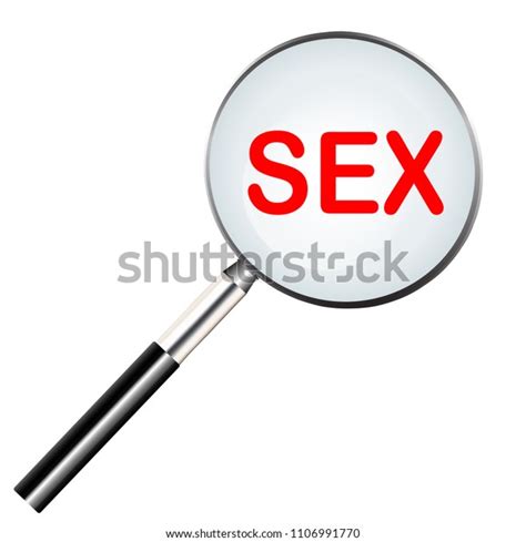 Sex Highlighted Magnifier Tool Icon Stock Vector Royalty Free
