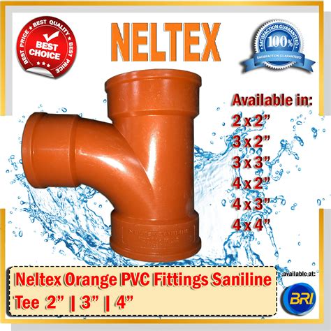 Neltex Orang Pvc Fittings Saniline Tee 2 3 4 Lazada Ph