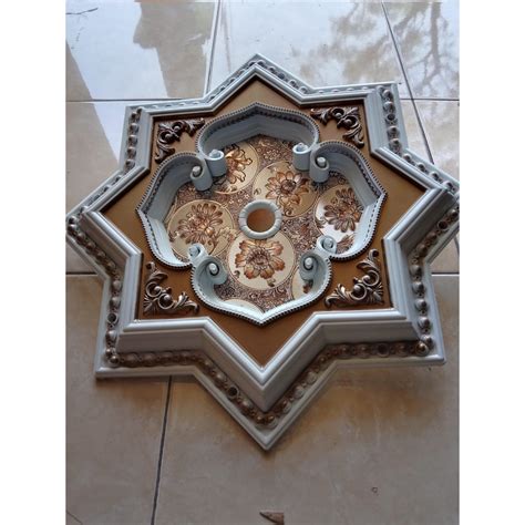 Jual Ornamen Lampu Plafon Pvc Ukuran Cm X Cm Ornamen Lampu