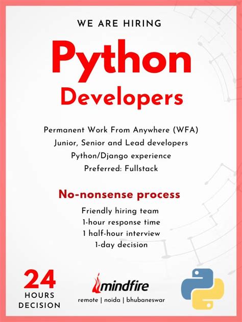mindfire solutions on linkedin pythonjobs pythondjango