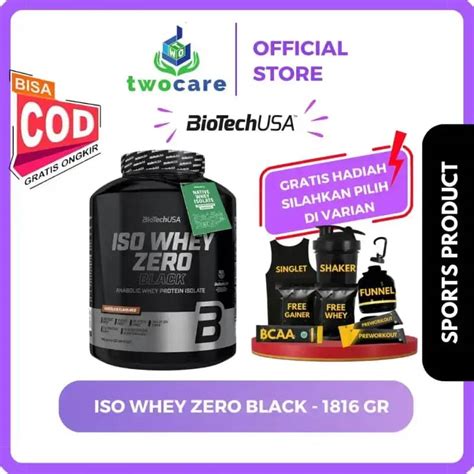 Jual Biotech Usa Iso Whey Zero Black 1816gr Isolate Whey Protein Di