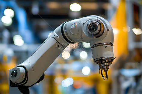 공장의 바쁜 로봇