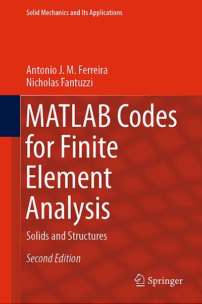Matlab Codes For Finite Element Analysis Solids And Structures