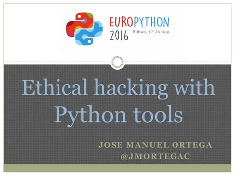 Ethical Hacking With Python Tools Pdf