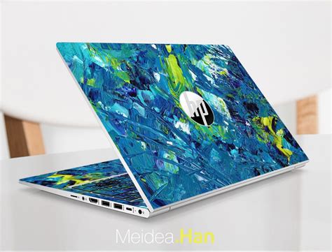 Hp Envy Laptop Skin X Personalized Customizable Paintings Abstract Vinyl Gifts For Her For