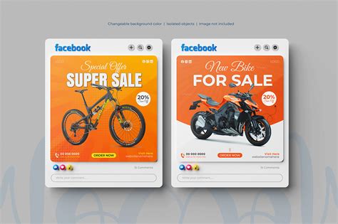 Bike Social Media Post Design For Sale Behance