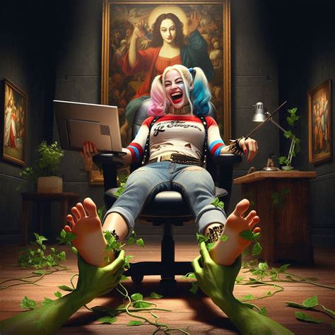 Ivys Plants Tickle Harley Quinn By Tool04 On Deviantart