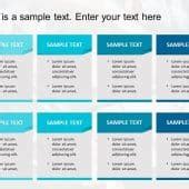 Box List PowerPoint Template Text And Tables Templates SlideUpLift