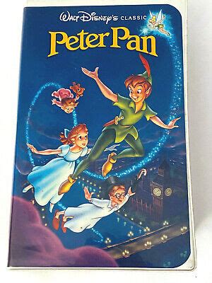 Walt Disney Classic Peter Pan Vhs Movie Clam Shell Captain Hook Neverland Ebay