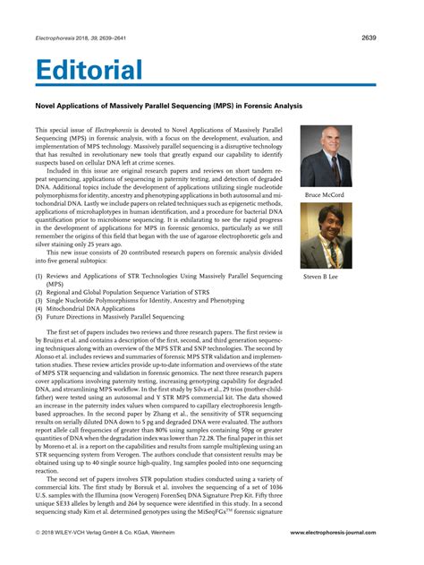 Pdf Novel Applications Of Massively Parallel Sequencing Mps In