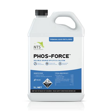 Phos Force Phosphate Based Liquid Fertiliser Nutri Tech Solutions Pty Ltd