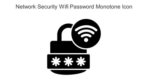 network security wifi password monotone icon in powerpoint pptx png and
