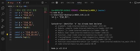 자바스크립트 변수와 상수