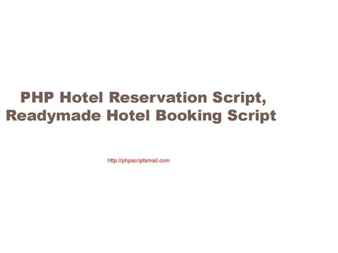 Php Hotel Reservation Script By Hotel Reservation Script Issuu