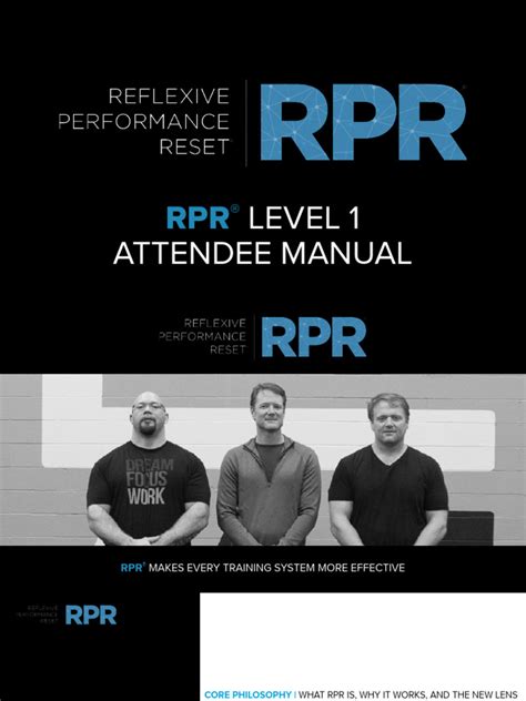Reflexive Performance Reset Rpr Level 1 Manual Pdf