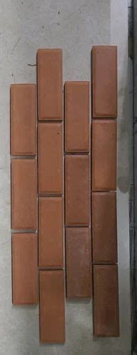 Plain Terracotta Designer Brick Clay Wall Cladding Tiles At Rs 12piece