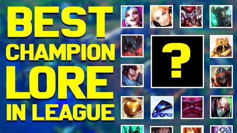 League Of Legends Lore Champions