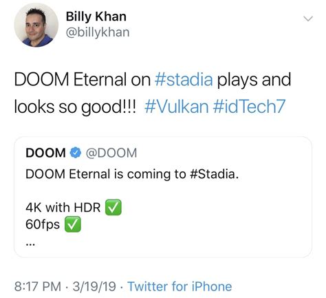 Vulkan Confirmed By Lead Engine Programmer R Doom