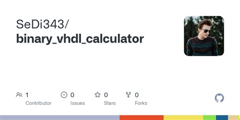 Github Sedi343binaryvhdlcalculator
