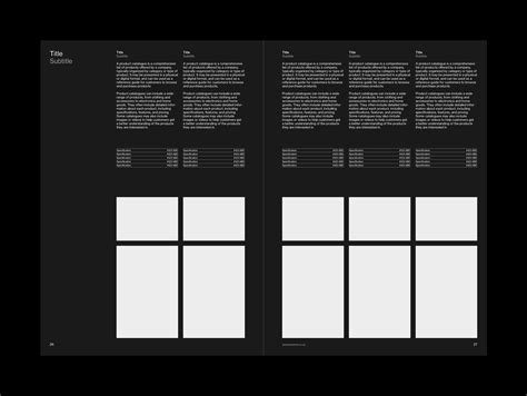 A4 Product Catalogue Brochure Grid System For Indesign On Behance