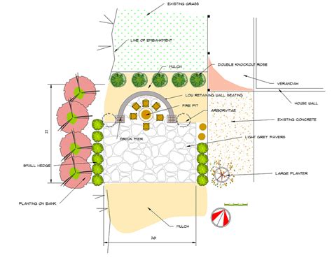 A Base Site Map Ready For New Cad Landscape Designs Using Gcadplus