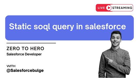 Static Soql Query In Salesforce Apex In Salesforce Salesforce