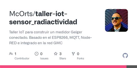 github mcorts taller iot sensor radiactividad taller iot para