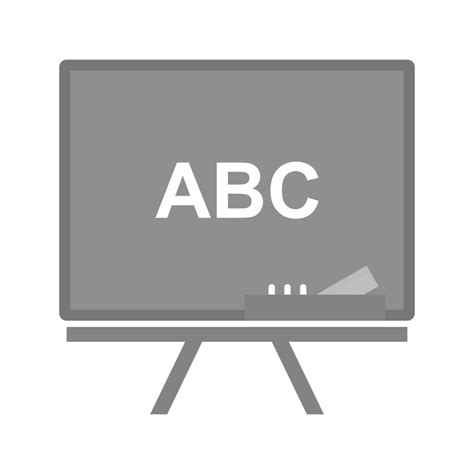 Classroom Board Flat Greyscale Icon 15672709 Vector Art At Vecteezy