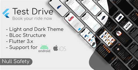 flutter ui kit template for test drive code market