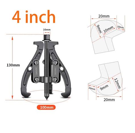 Treker 3 Kaki 3 4 6 8 10 Inch Gear Puller 3 Jaw Tracker TREKER ALAT MELEPAS BEARING 70