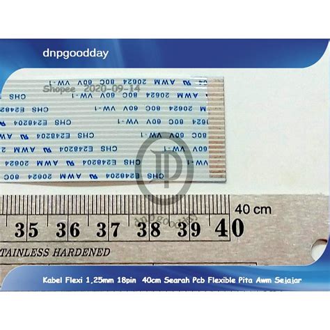 Jual Kabel Flexi Mm Pin Cm Searah Pcb Flexible Pita Awm Sejajar Shopee Indonesia