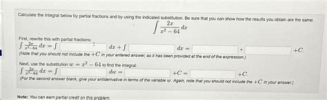 Solved Calculate The Integral Below By Partial Fractions And Chegg