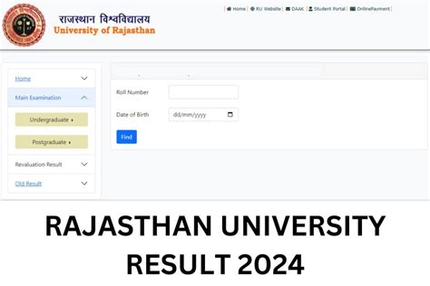 Rajasthan University Result 2024 Uniraj Part 1 2 And 3 Ba Bsc Bcom Results